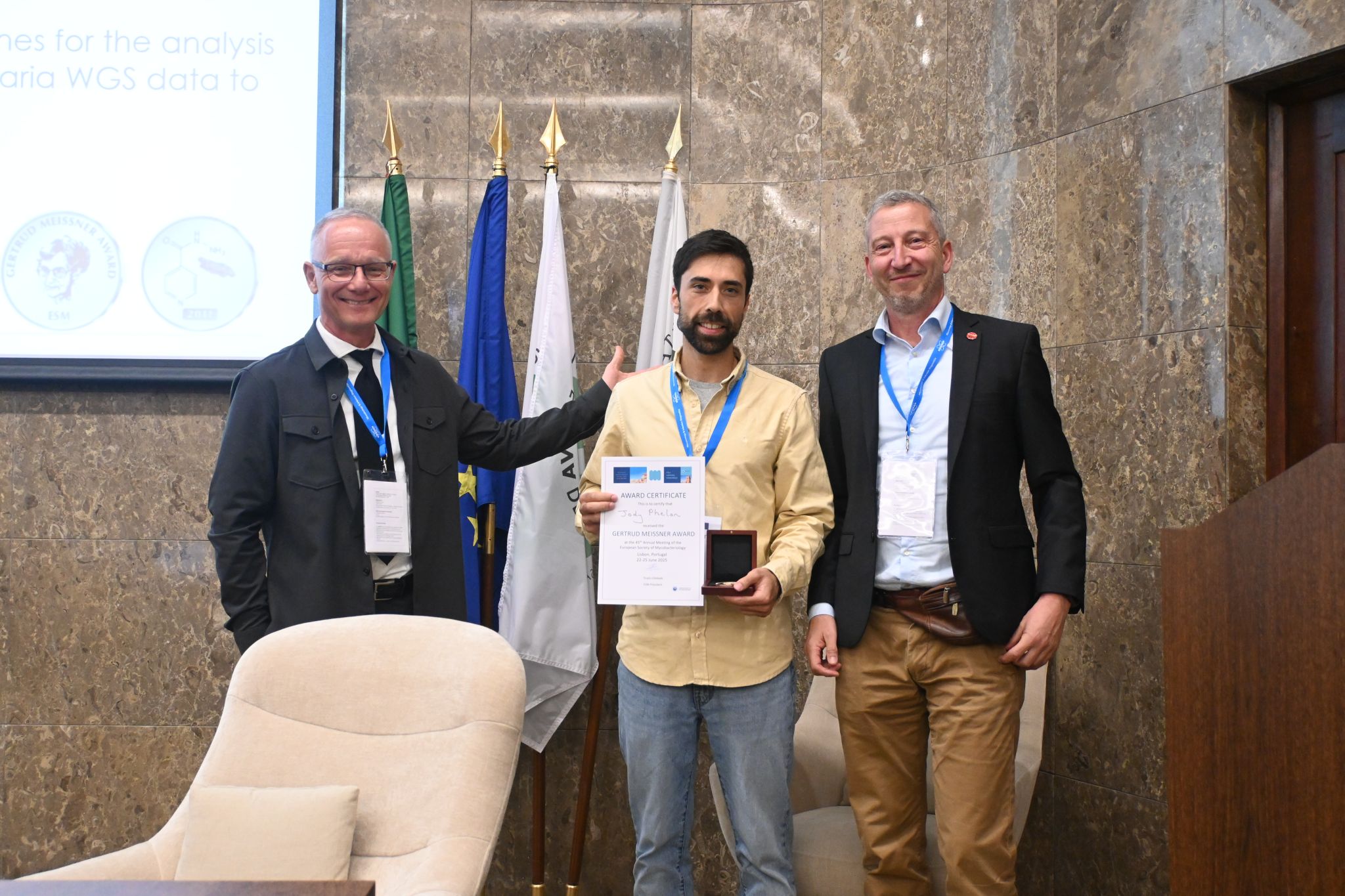 Jody Phelan receives Gertrud Meissner Award | LSHTM