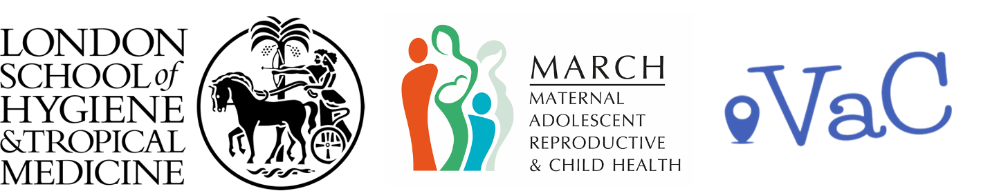 LSHTM MARCH & Vaccine Centre logos | LSHTM