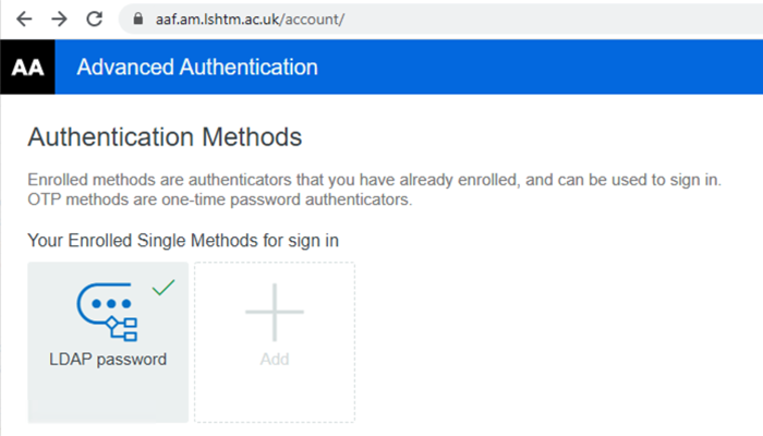 Multi-factor authentication | Information management and security | LSHTM