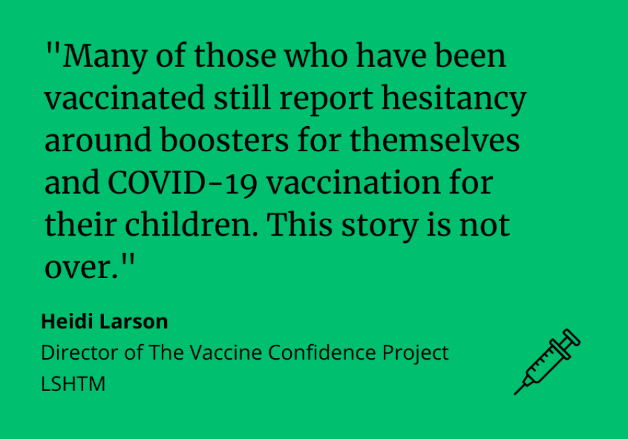 Global COVID-19 vaccine acceptance rising but hesitancy remains | LSHTM